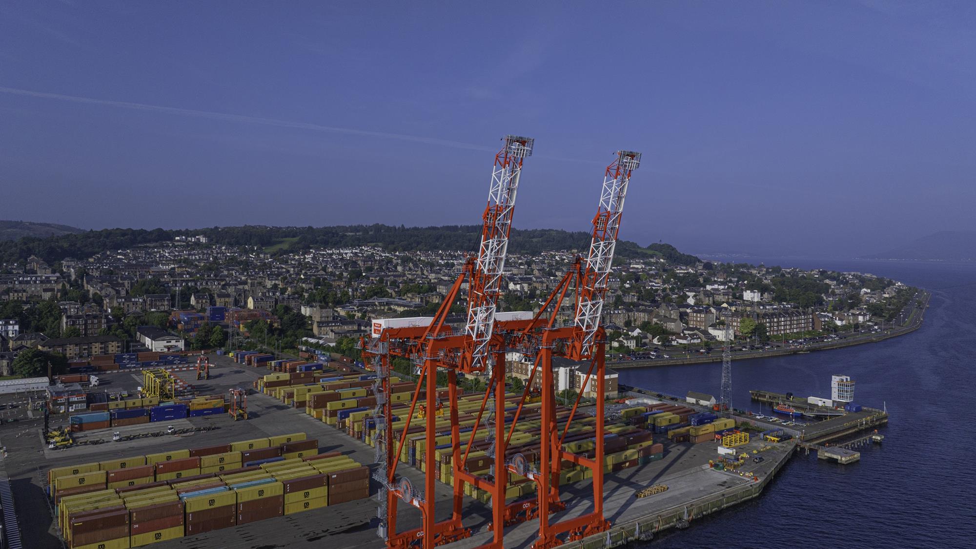 New Cranes At Port of Greenock Speeds Up Container Handling - Transport ...