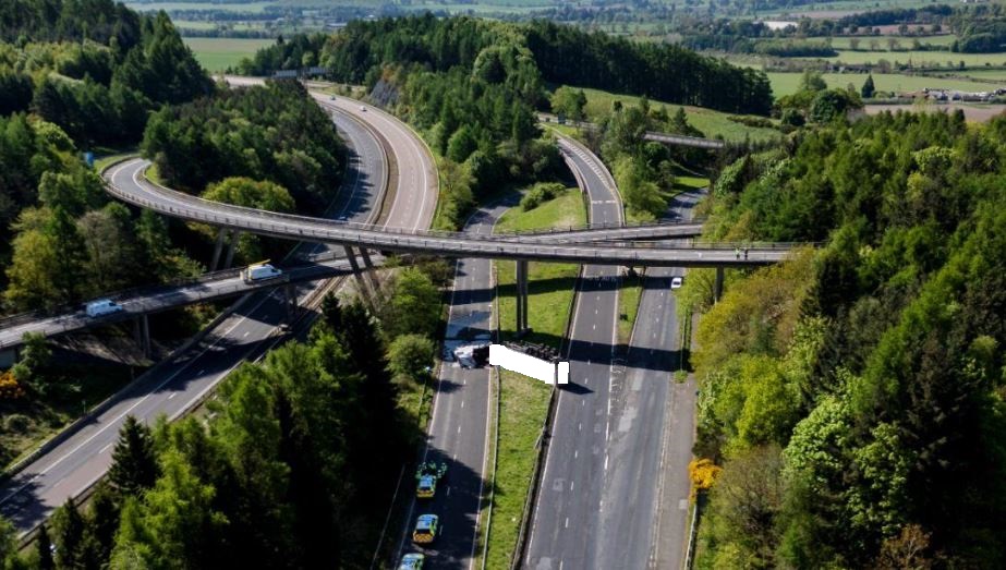 Lorry Crashes Off M90 Bridge: Driver Fighting For His Life - Transport News